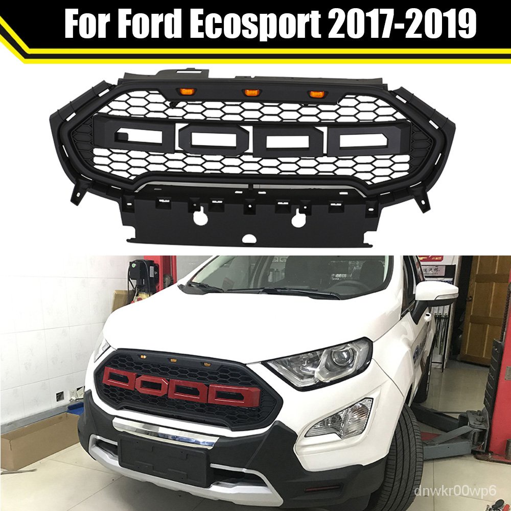 Auto ABS Mask Grill Modified Front Upper Bumper Cover Grills Racing ...