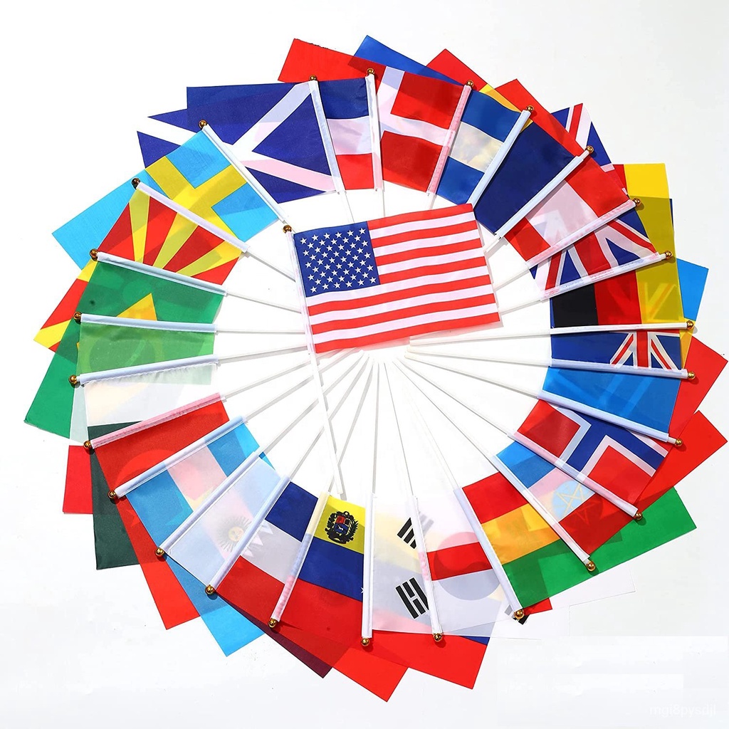 Best Selling Customized Sports All Country Hand Waving Flag Held Small ...