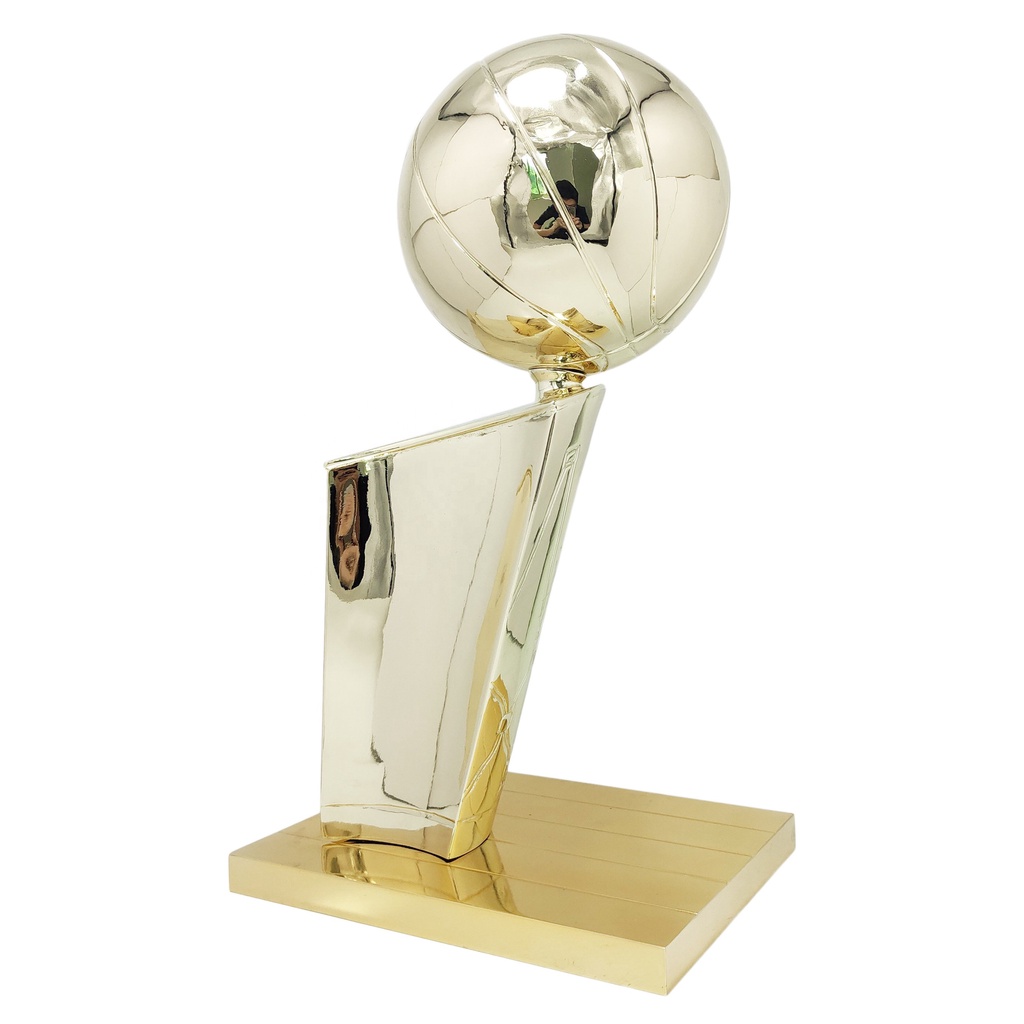 Customized NBA Basketball Trophy Souvenir Gift Metal Soccer Ball Trophy ...