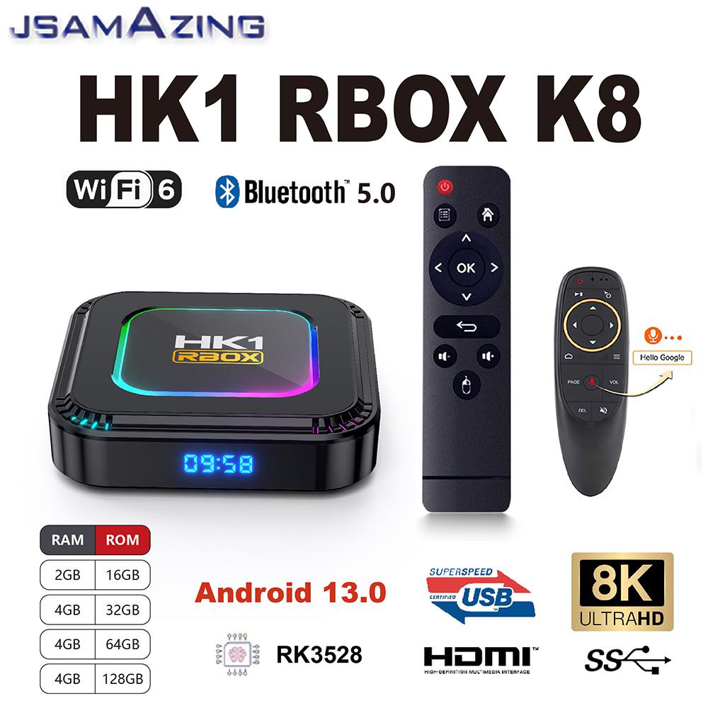 HK1 RBOX Android 13.0 Smart TV BOX ARM Cortex A53 2/4GB RAM16/32/ 64GB ...