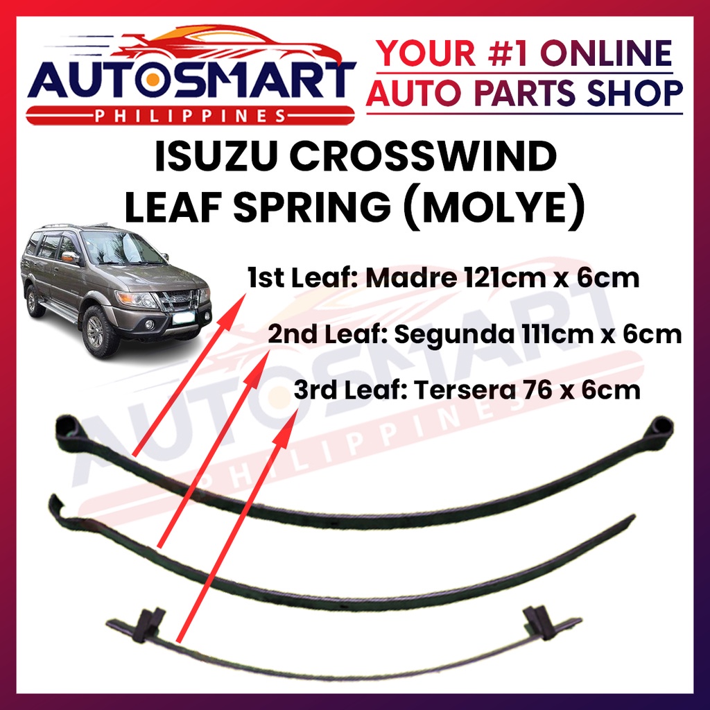 Isuzu Crosswind Leaf Spring Molye (Per Leaf) | Shopee Philippines