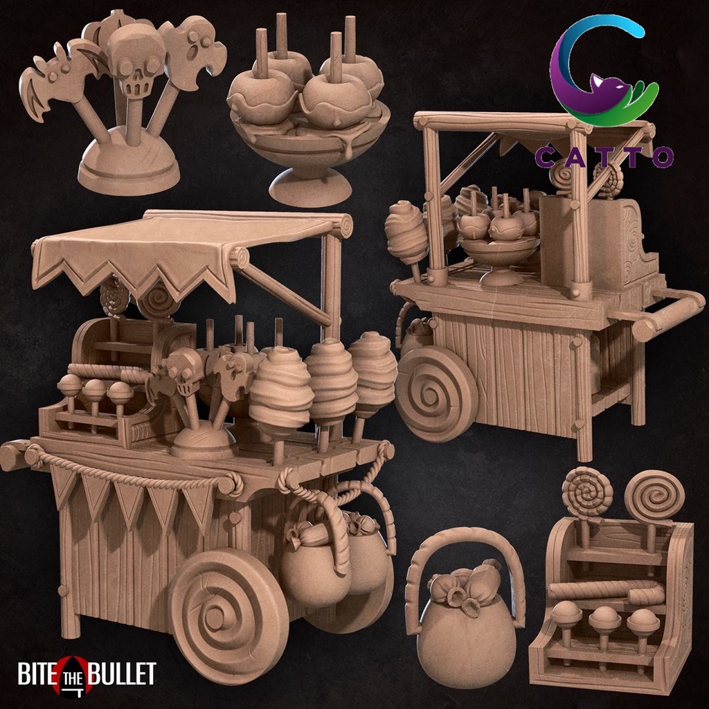 Candy Cart tabletop miniature scenery and props by Bite the Bullet ...