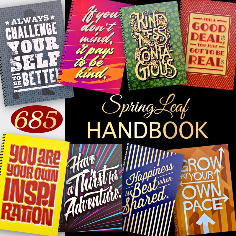 SpringLeaf Handbook 685 Spiral Notebook per piece | Shopee Philippines