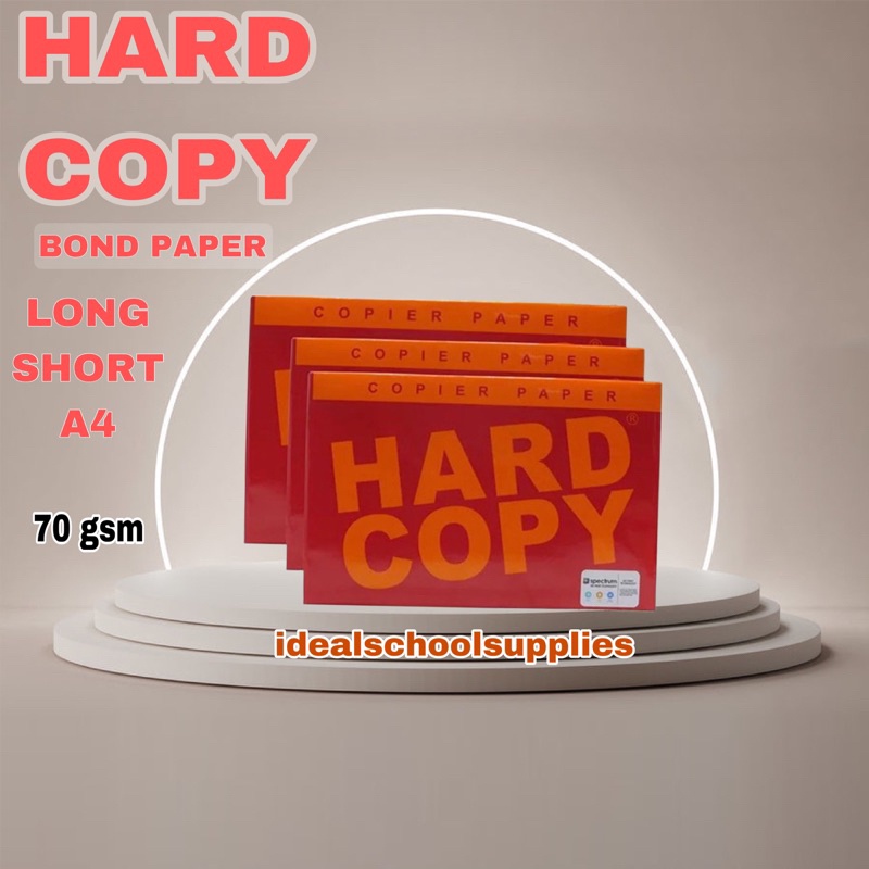 ﹍HARD COPY BOND PAPER Sub.20 70gsm 1 Ream 500 Sheets | Shopee Philippines