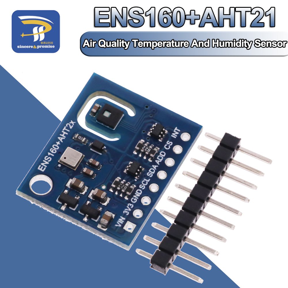 Ens160 Aht21 Carbon Dioxide Co2 Eco2 Tvoc Air Quality And Temperature And Humidity Sensor 