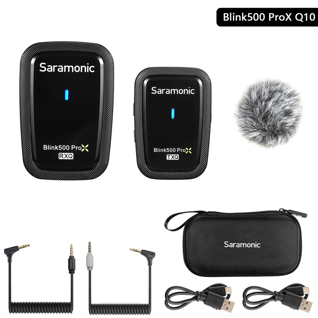 Saramonic Blink500 ProX Q10/Q20 Wireless Microphone 2.4GHz Dual-Channel ...