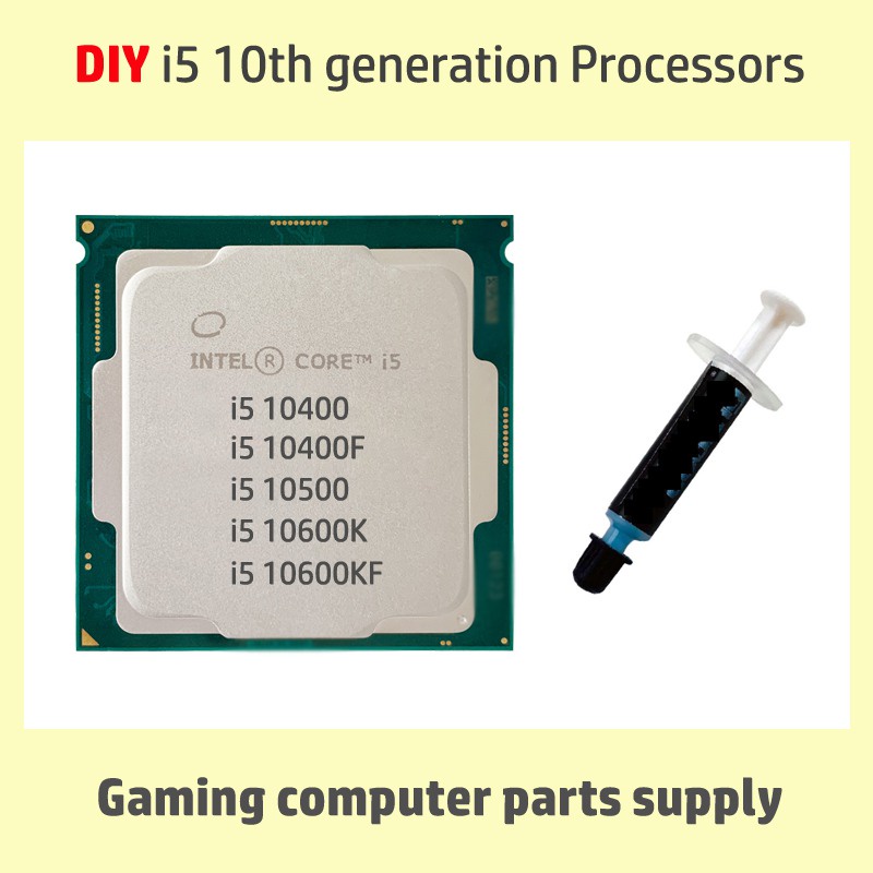 i5 10400 Processor with Thermal Grease Intel Core i5 10th Generation ...