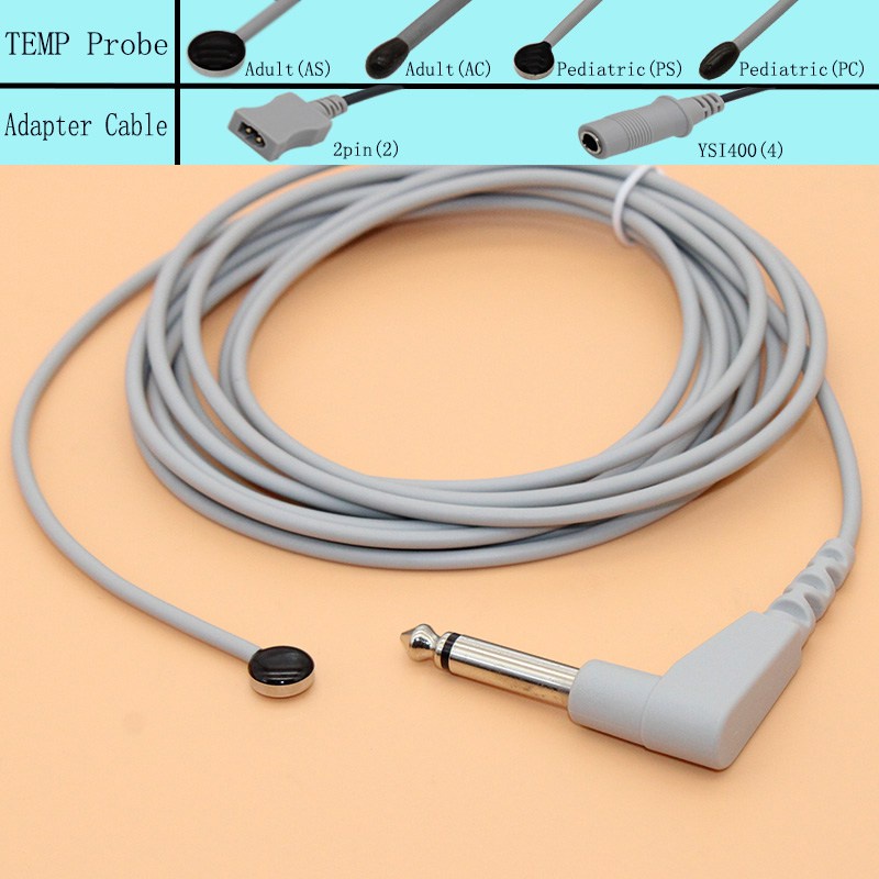 YSI 400 reusable temperature probe,adult/pediatric skin surface ...