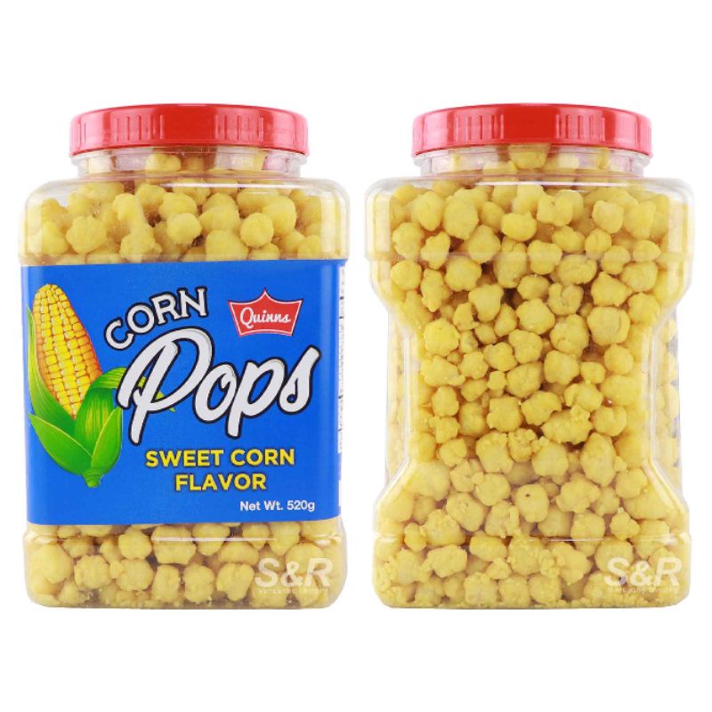 Quinns Corn Pops Sweet Corn Flavor 520g | Shopee Philippines