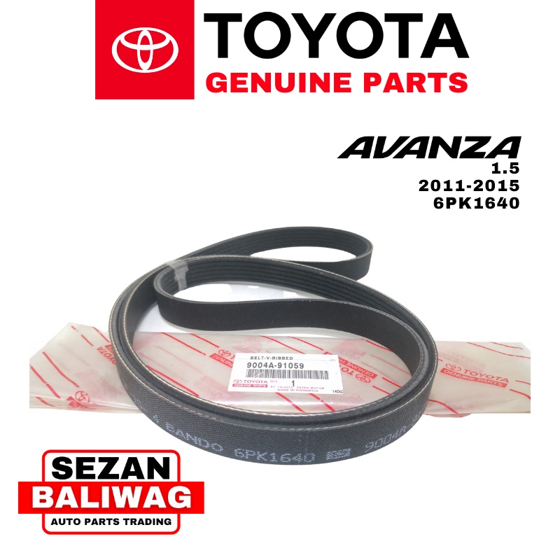 ORIGINAL TOYOTA DRIVE BELT ALTERNATOR BELT AVANZA RUSH 2011-2015 1.5 ...