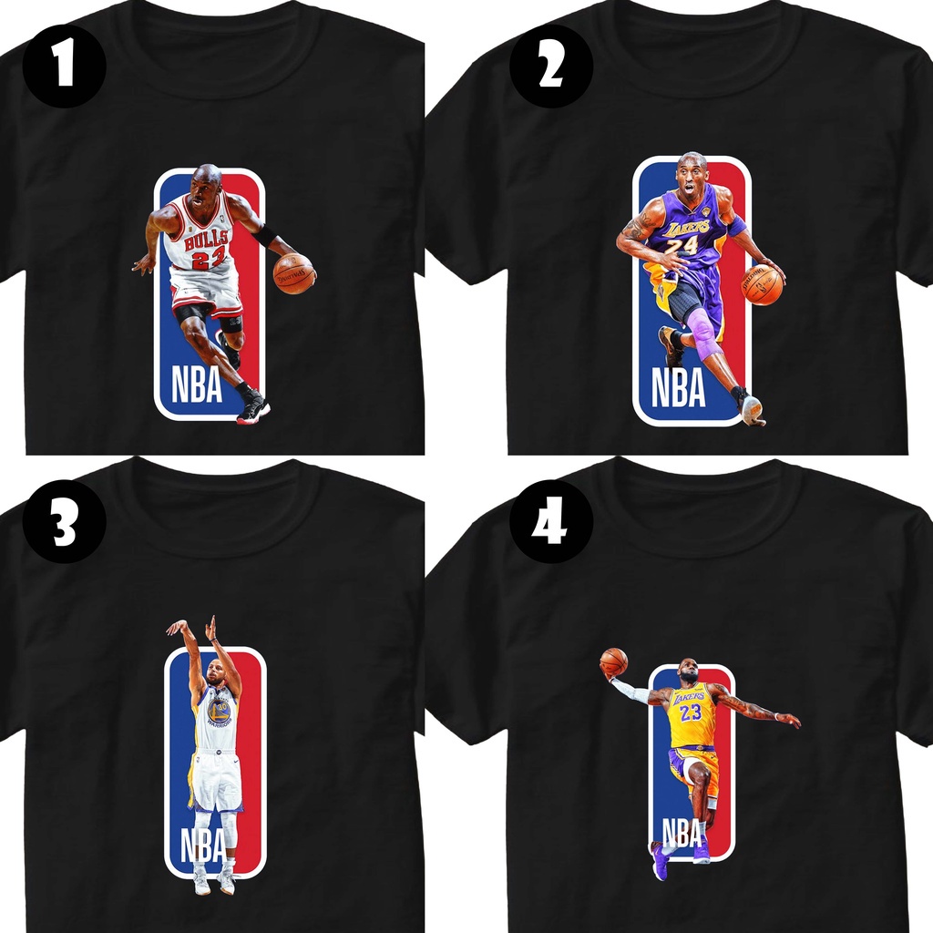T307 NBA PLAYERS GRAPHIC TEES WHITE BLACK FREE OVER SIZE TSHIRT FOR ...