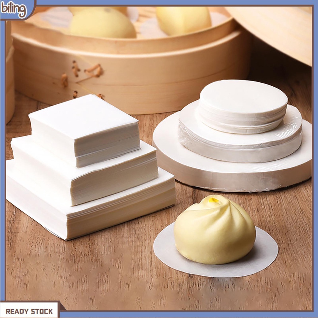 [biling] 5 Sizes Steamer Paper Round Shaped Parchment Paper Sheet Wax ...