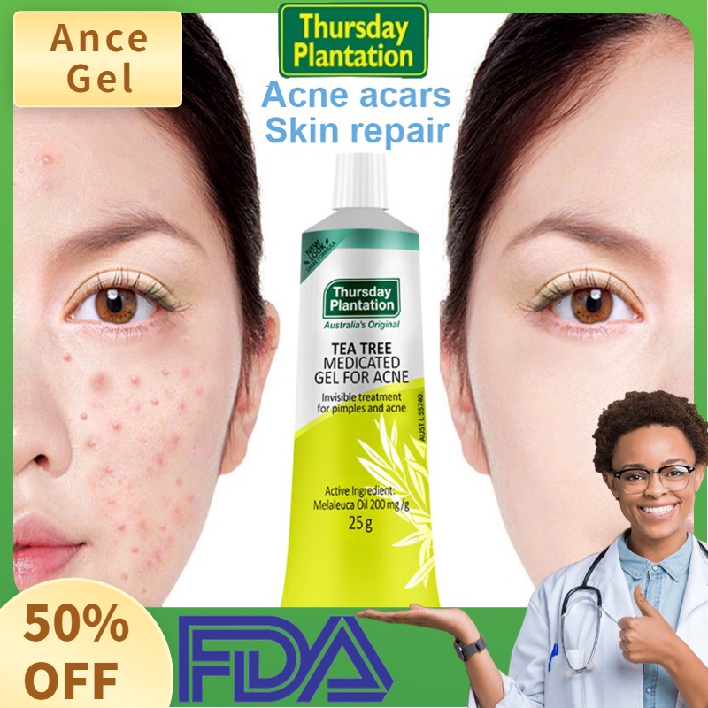 Thursday Plantation Tea Tree Gel Acne Scar Remover Pimple Remover Acne ...