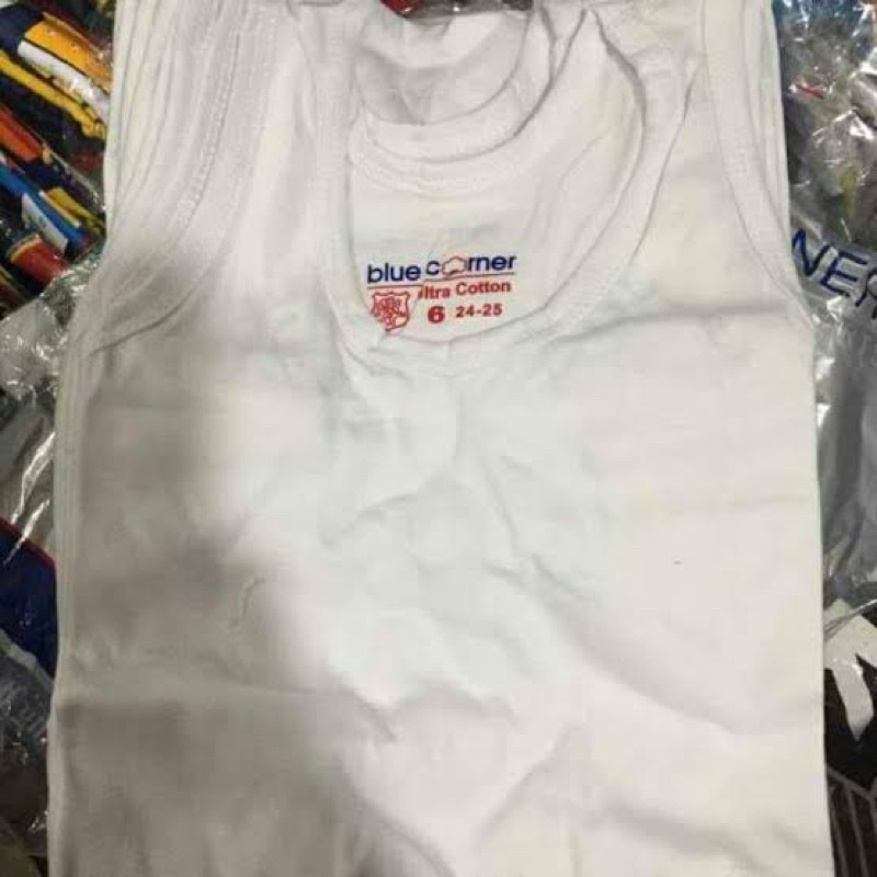 Blue corner kids Sando white 6pcs. per pack(6 in 1) | Shopee Philippines