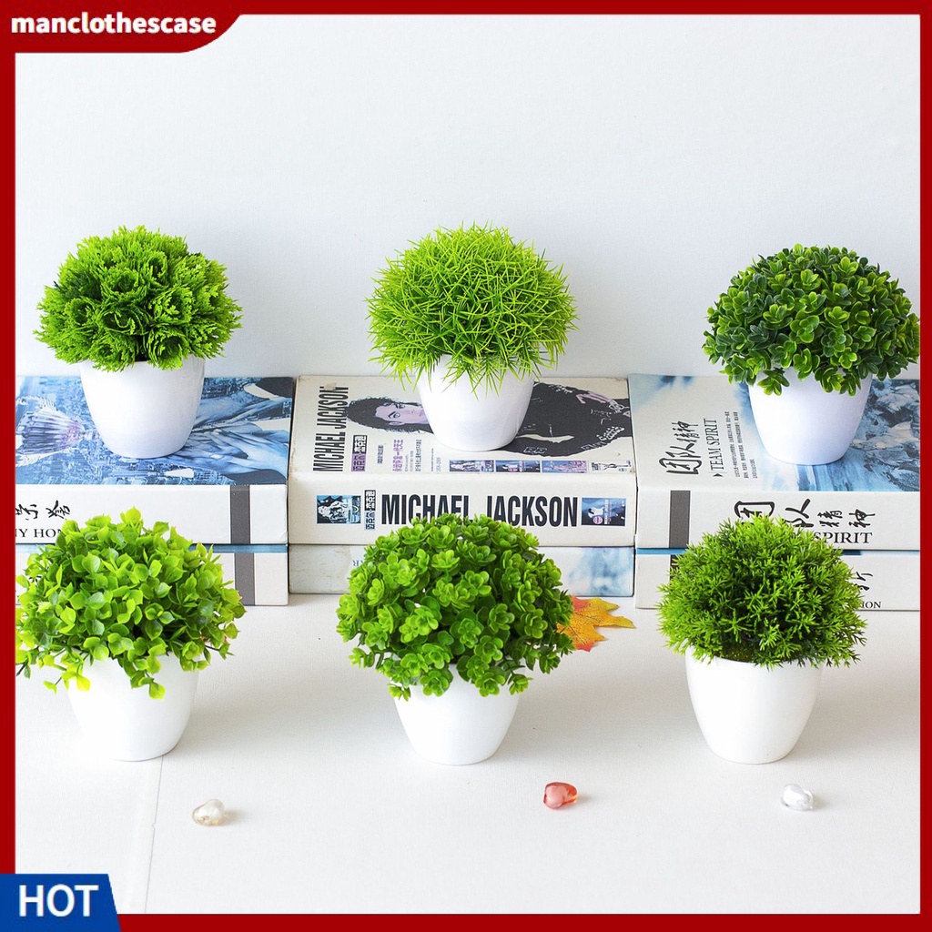 (manclothescase) Aesthetic Faux Bonsai Table Centerpieces Imitation ...