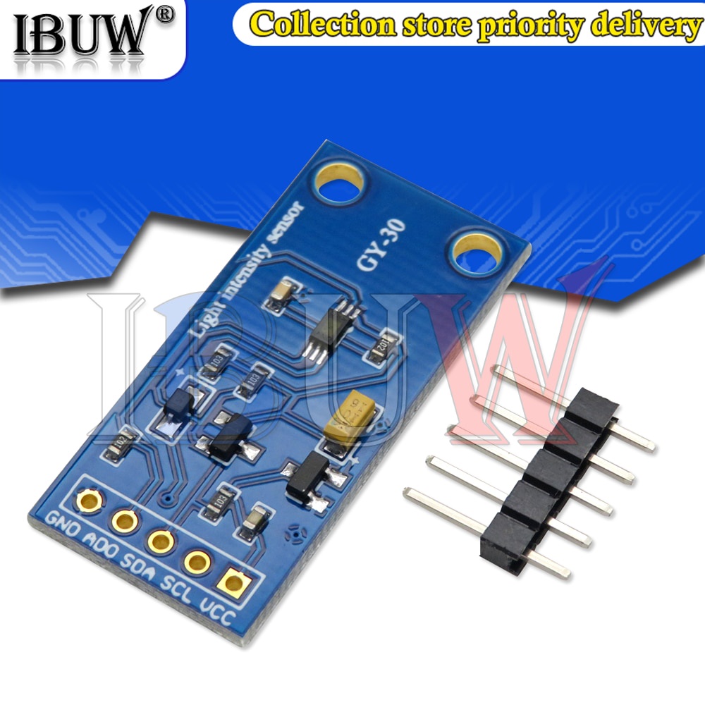 GY-30 The digital optical intensity illumination sensor BH1750FVI of ...