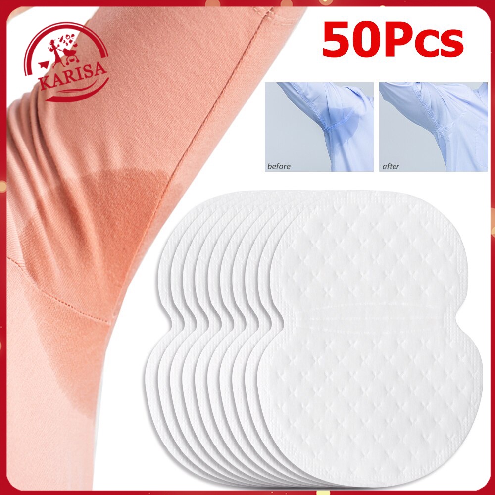 50Pcs Underarm Sweat Pads Disposable Underarm Care Dress Anti Sweat ...