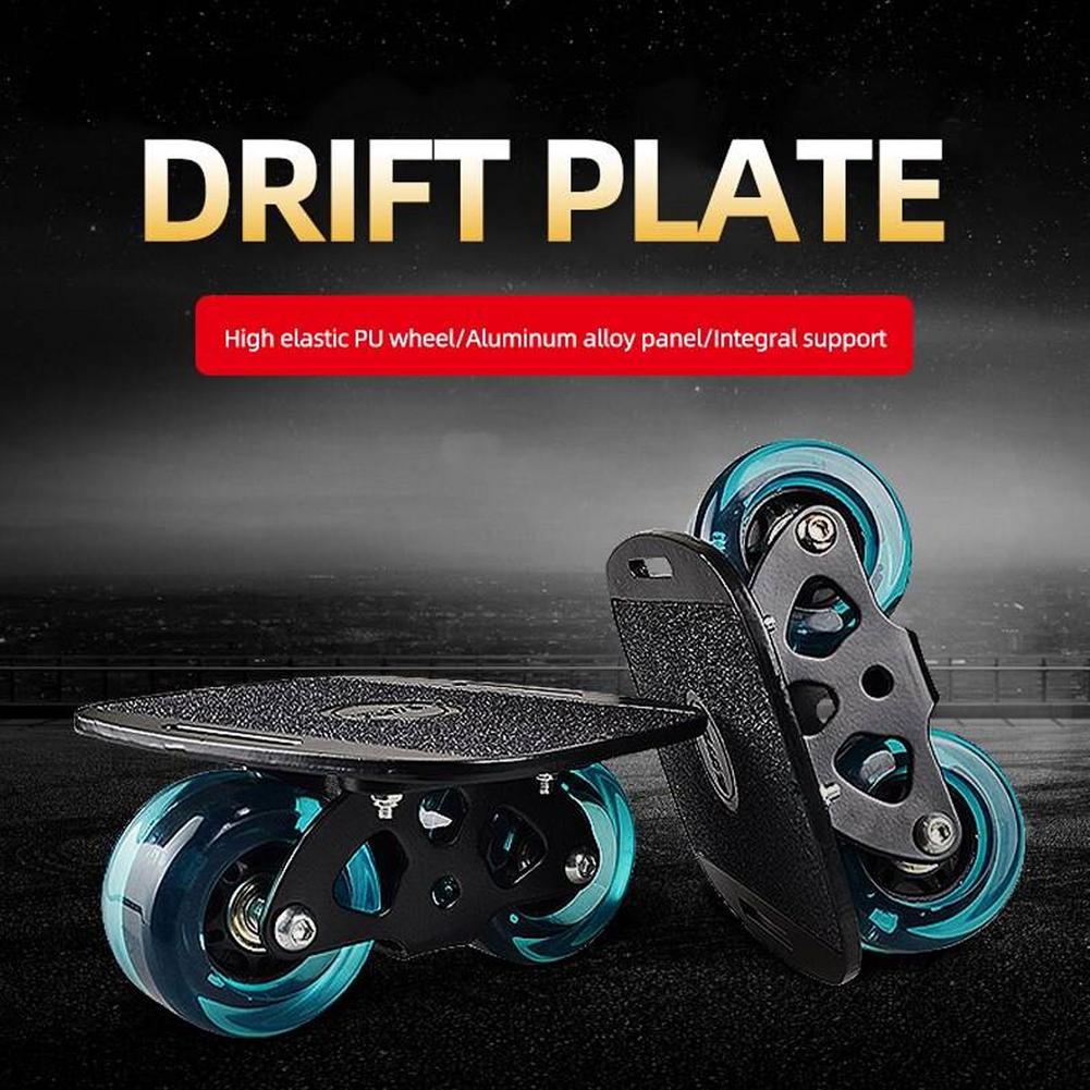 ☈1 Pair Skateboard Aluminium Alloy Mini Drift Roller Road Drift Skates ...
