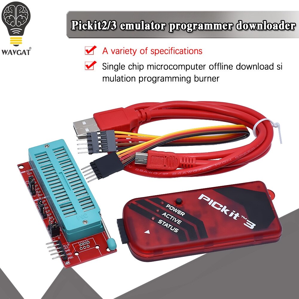 PICKit2 PICKIT3 PICKit3.5 Programmer + PIC ICD2 PICKit 2 PICKIT 3 PICKIT 3.5 Programming Adapter ...