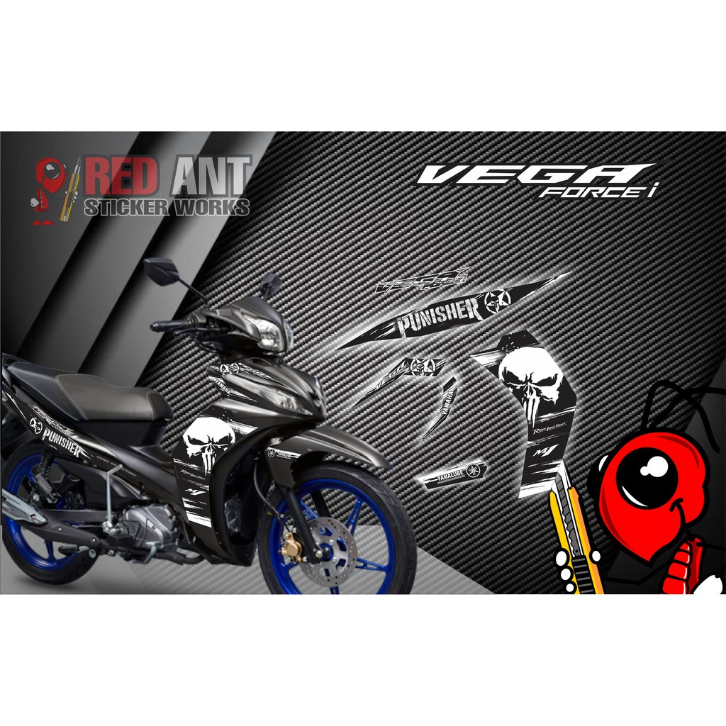 ♂HIGH QUALITY VEGA FORCE FI DECALS GLOSSY LAMINATED | Shopee Philippines