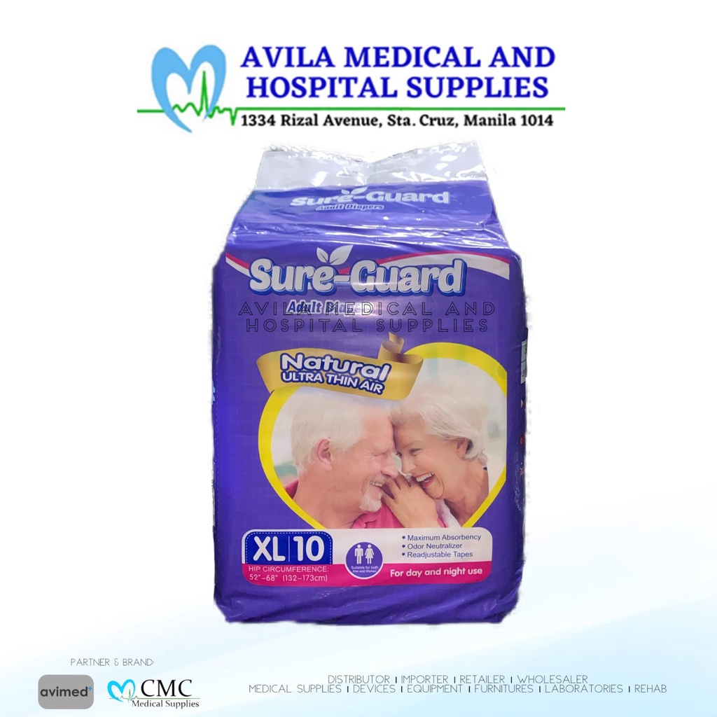 ☑Sure-Guard Adult Diaper XL | Shopee Philippines