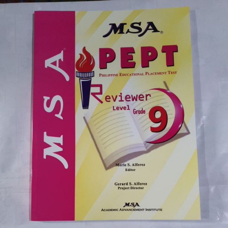 ☼MSA PEPT Reviewer level grade 9 | Shopee Philippines