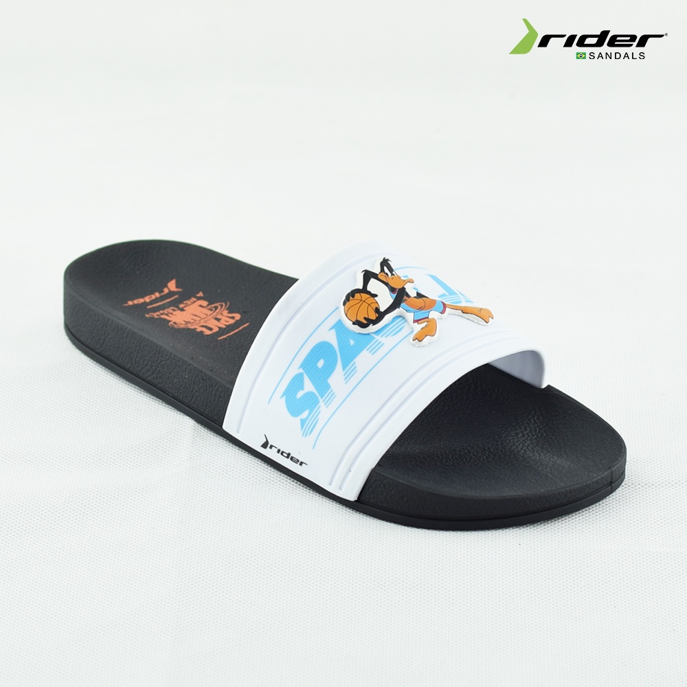 Rider Space Jam II Ad Black White Blue Men's Slides | Shopee Philippines