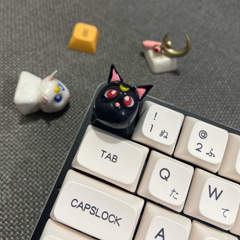 ♞♣Sailor Moon Luna/Artemis Custom Keycap | Shopee Philippines