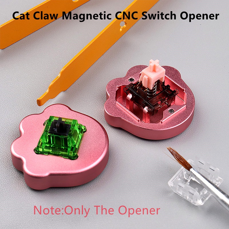 Cherry mx Gateron Outemu Switches Opener Mechanical Keyboard Keycaps Cat Claw Magnetic CNC ...