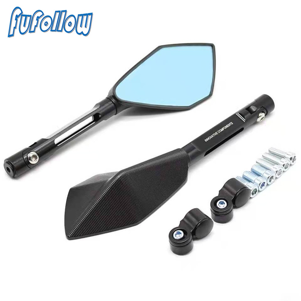 【new】 ♤ Pair Universal Motorcycle CNC mirror Rearview Side Mirrors For ...