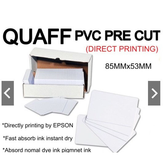 QUAFF pvc pre cut card 86*54 mm in size (10 pcs/set) | Shopee Philippines