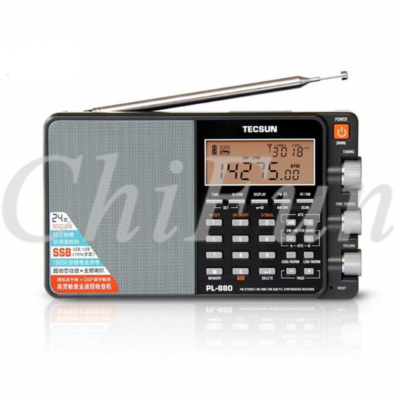 TECSUN PL-880 Portable Stereo Full Band Radio with LW/SW/MW SSB PLL ...
