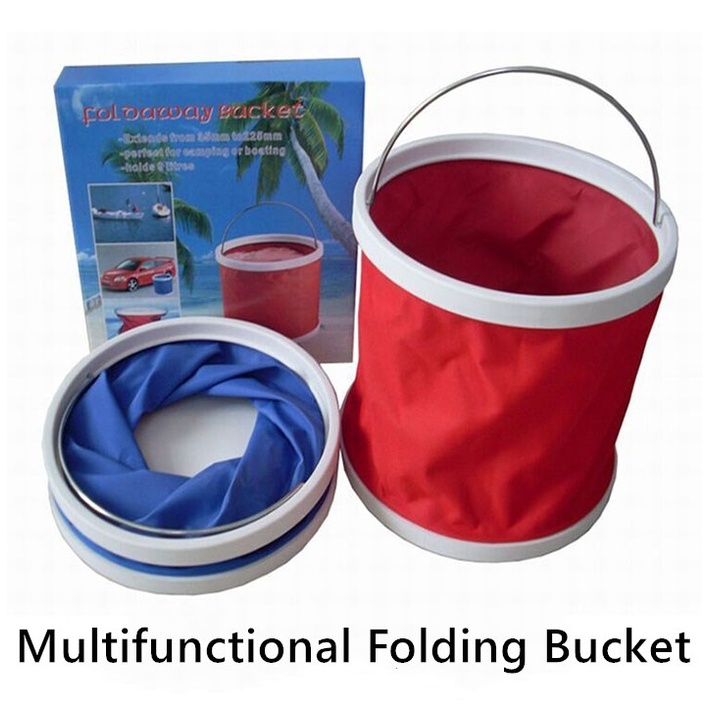 9L/11L/13L Portable Folding Bucket Collapsible Multifunctional Folding ...