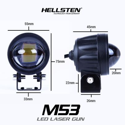 HELLSTEN MOTORCYCLE AUXILIARY LIGHT M53 MODEL | Shopee Philippines
