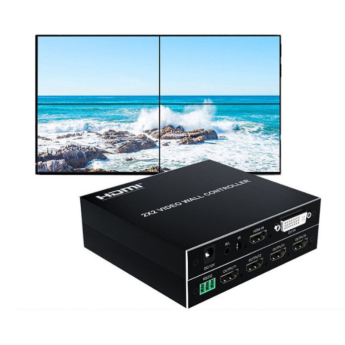 HDMI & DVI Support 4K Input TV Wall Controller 2x2 HDMI Video Wall ...