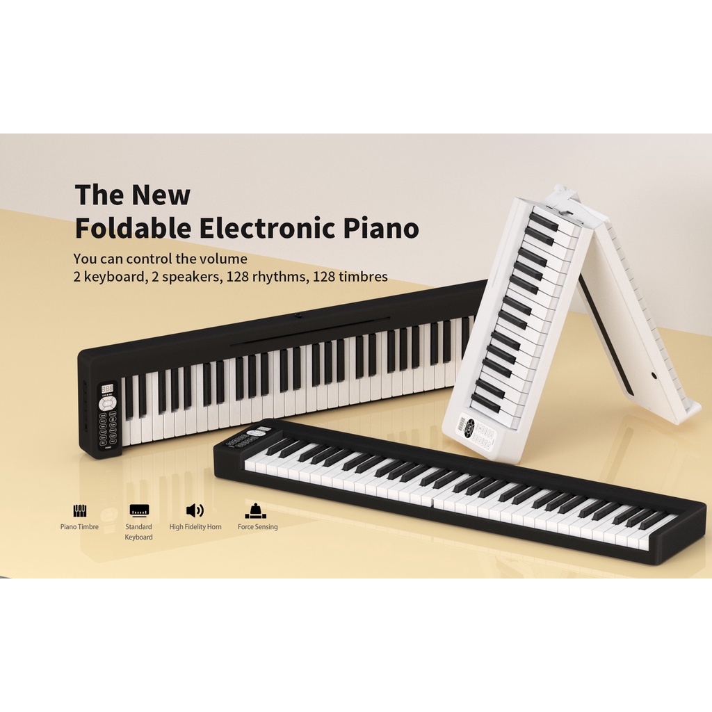 New BX-11 Folding Piano | Portable Travel Piano (BLACK,WHITE) | Shopee ...
