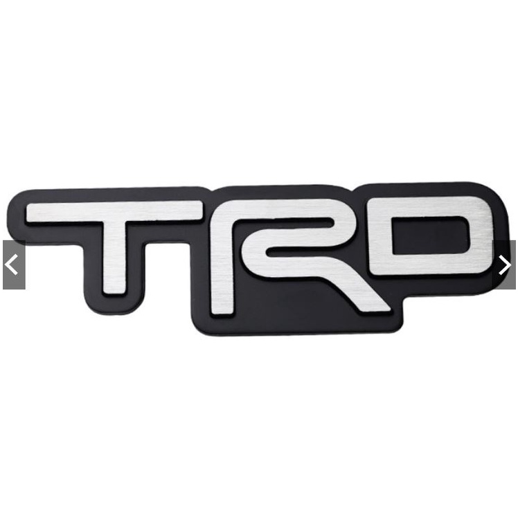 TRD Emblem Heavy Duty Metal Car Auto Badge Emblem Decal 3D BIG Black ...