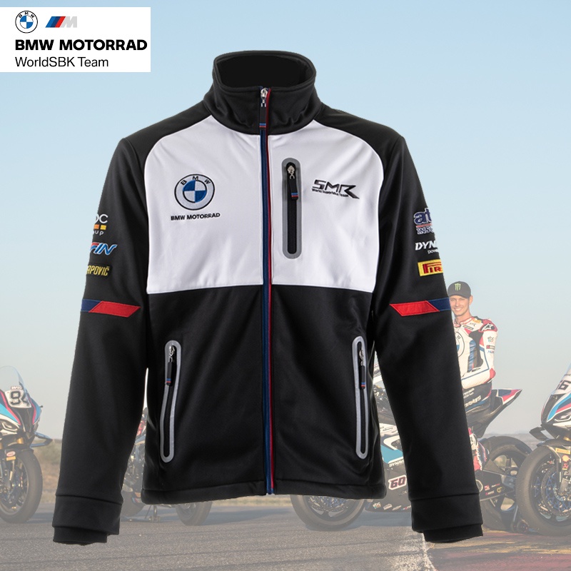 BMW BMW locomotive factory team uniform motorcycle race SMR team soft ...