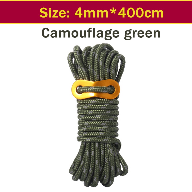 1Pcs Outdoor Camping Cord Runners Rope Tensioners Tent Guy Line Rope ...