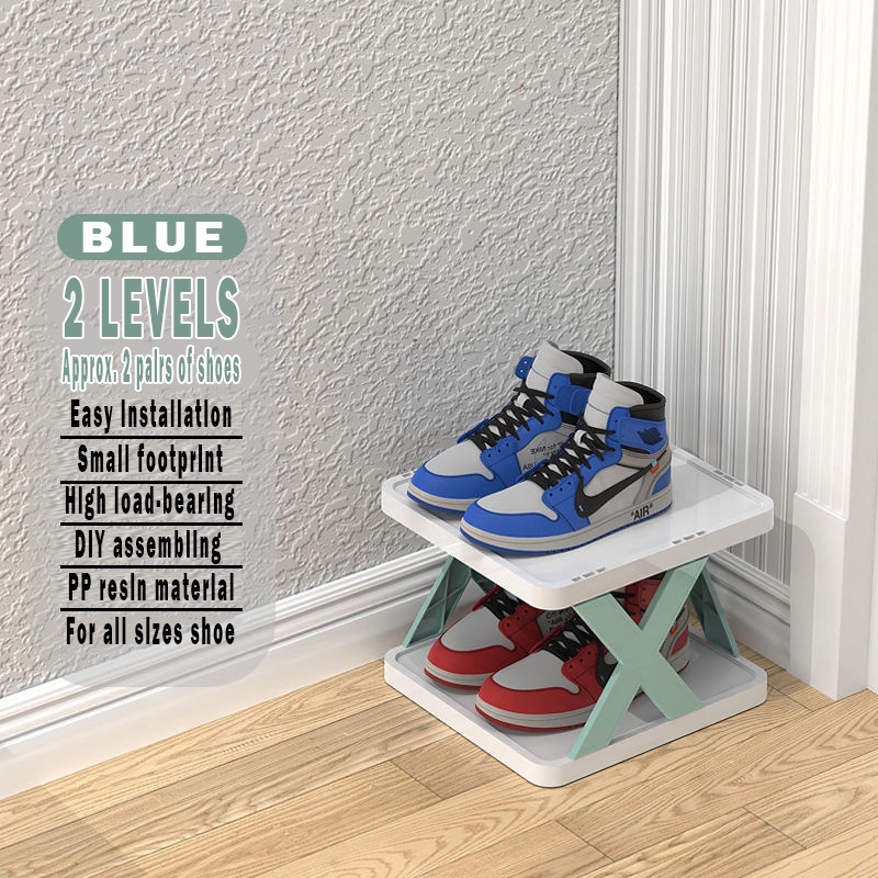 DIY Splicing Folding Shoe Rack Easy Organizer Shoe Storage Shelf Stand ...
