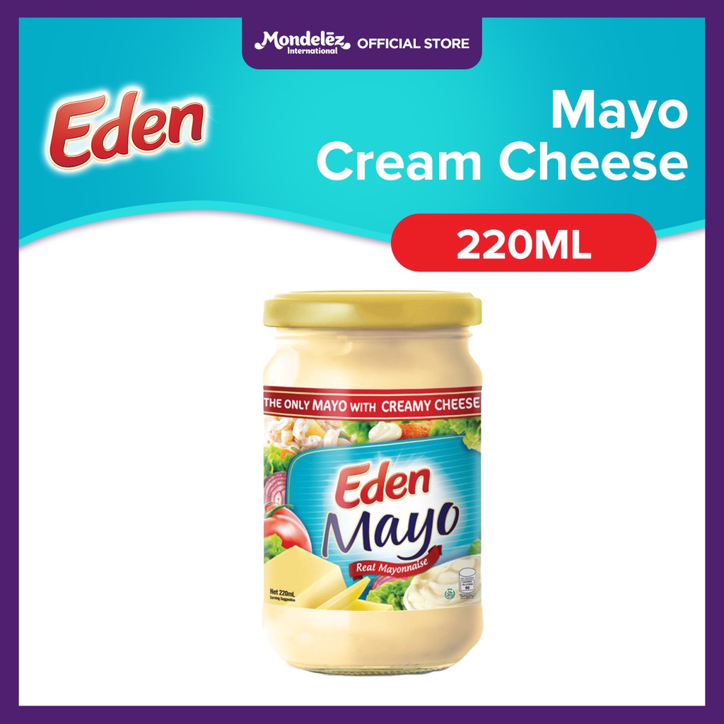Eden Mayo Jar - Real Mayonnaise with Cream Cheese Flavor 220ml Rich ...