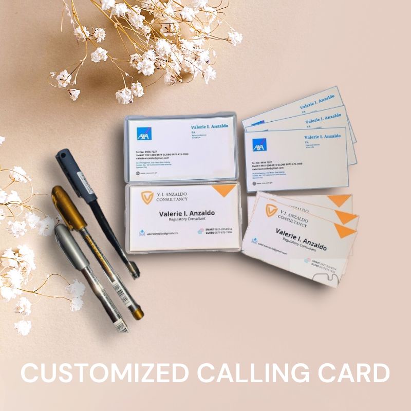 CUSTOMIZED CALLING CARD 1 SIDE PRINT ONLY | Shopee Philippines