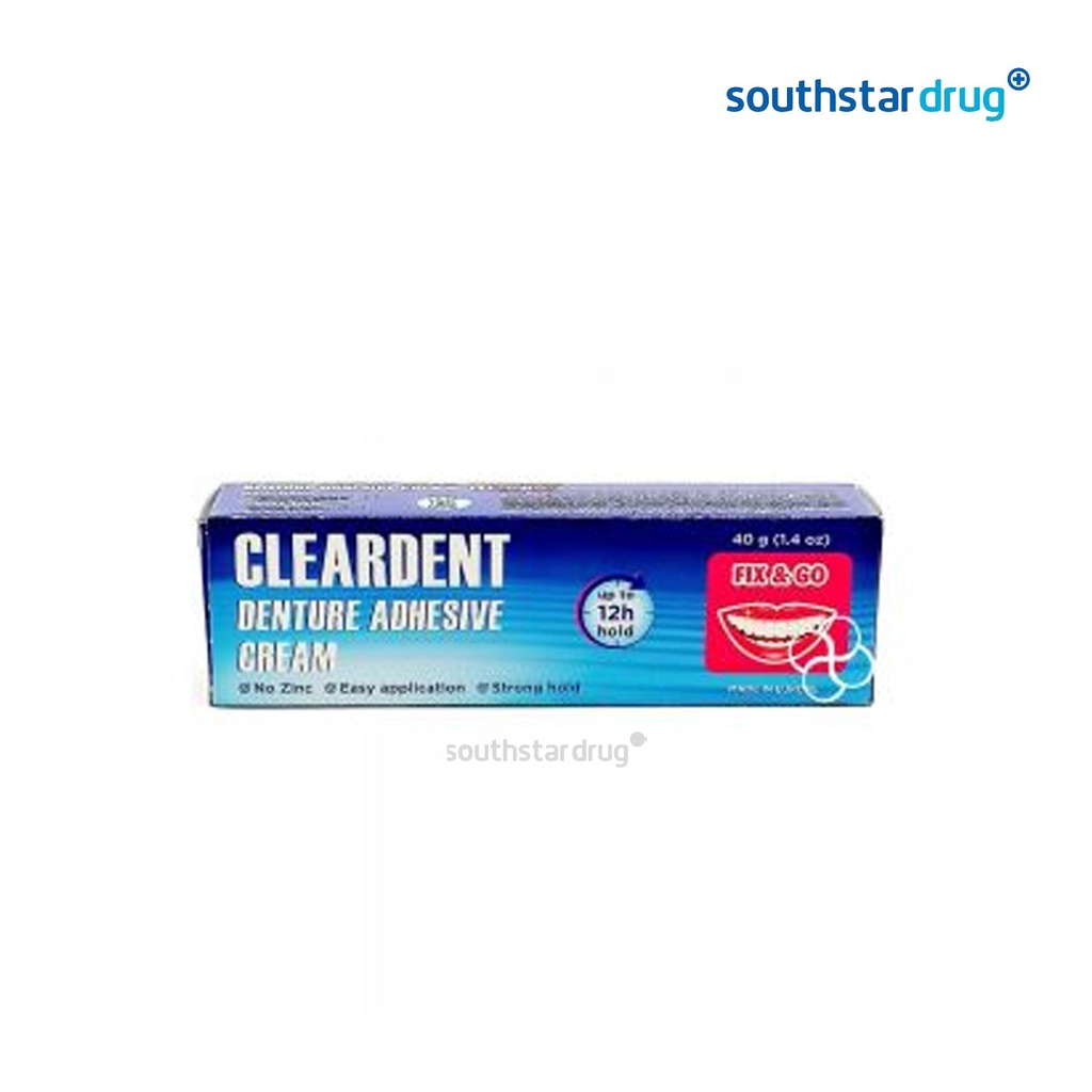 Cleardent Denture Adhesive Cream 40g | Shopee Philippines