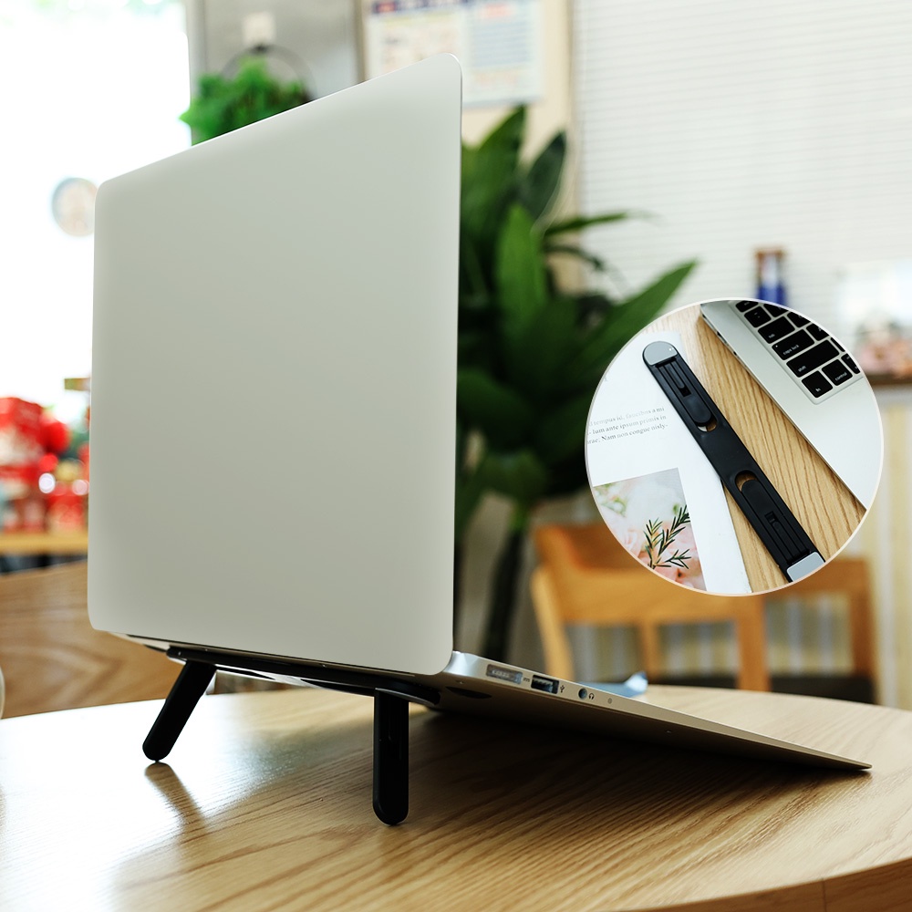 Portable Adjustable Black Notebook Foldable Cooling Stand / Ventilated ...