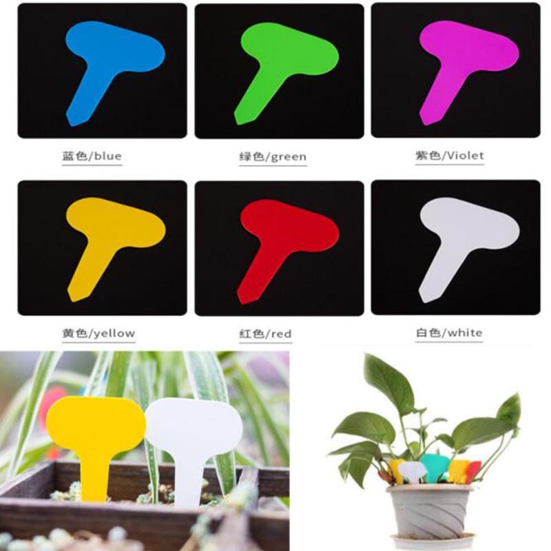 DYOT 100pcs Colorful Plant Labels Tags Markers Garden Tools Vegetable ...