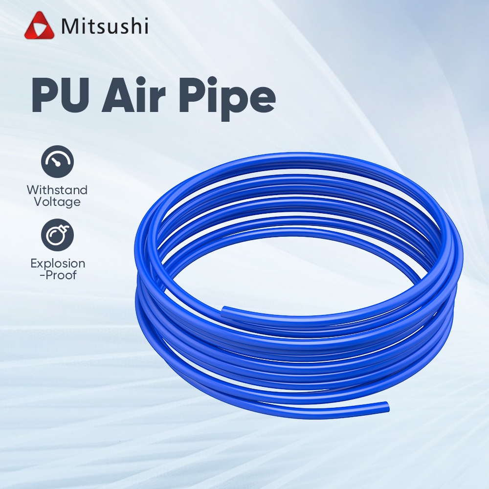 Mitsushi Pneumatic Polyurethane PU Hose 5*8mm PU Air Gas Pipe Air Hose ...