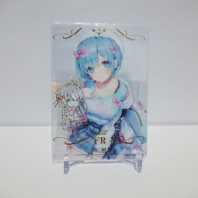 Re Zero Rem [FR] transparent | Goddess Story Card | Anime Cards | Waifu ...