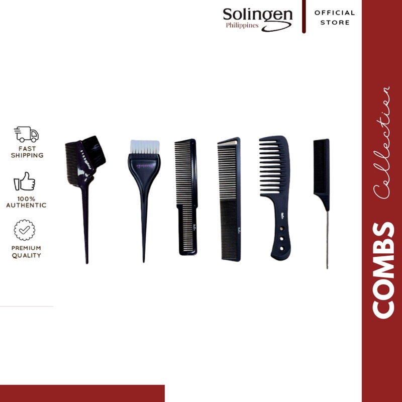 Salon Combs / Barber Combs Brush Applicator Tail Combs Hair Comb ...