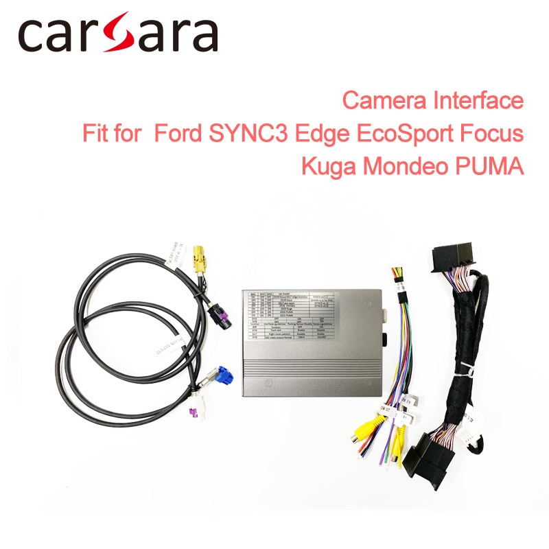 24tW Reversing Camera Interface for Ford SYNC3 Edge EcoSport Focus Kuga ...