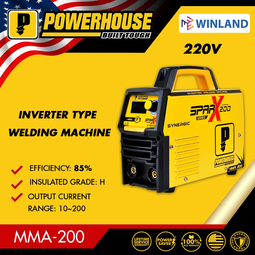 Powerhouse by Winland MMA-200 Synergic Inverter Type Welding Machine ...